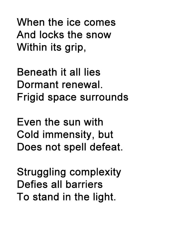 Poem – Ice Comes – Richard Mann Author